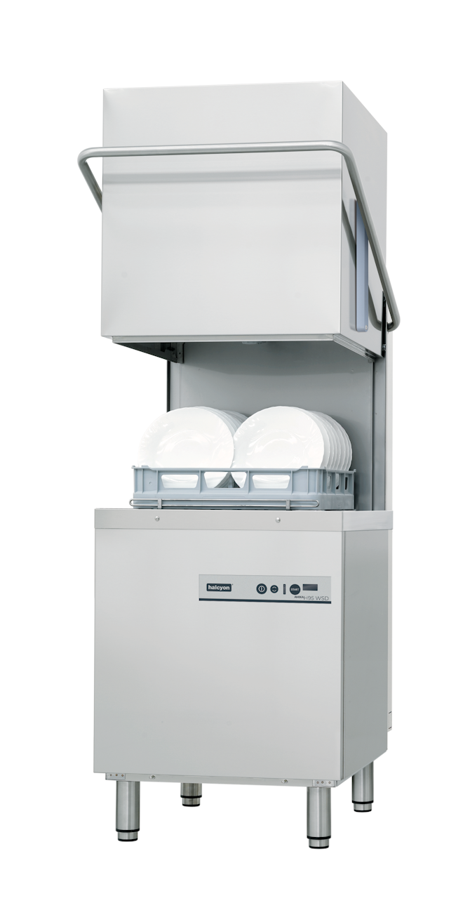 Halcyon Aimka AMH95WSD Passthrough Hood Type Dishwasher 500mm Basket ...
