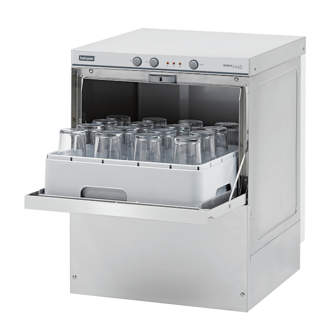 Halcyon Aimka AMH45 Undercounter Glasswasher 450 x 450mm Basket ...