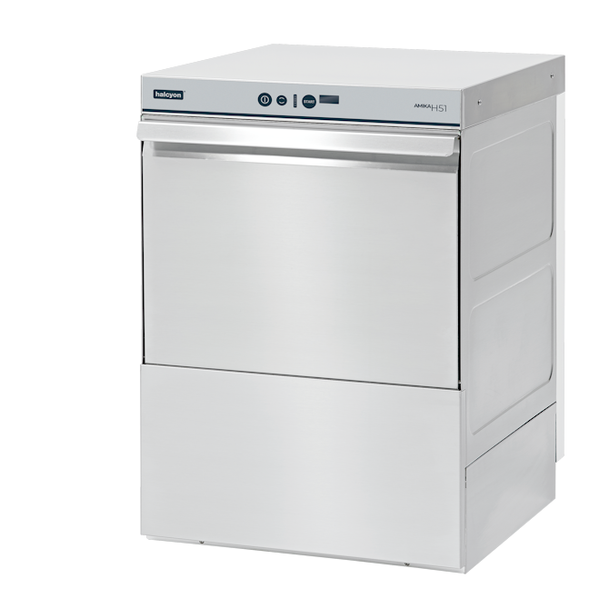 Halcyon Aimka AMH51D-DW Undercounter Dishwasher 500 x 500mm Basket + D ...